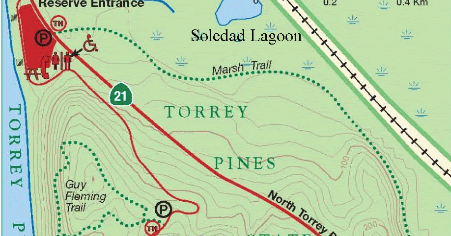 San Diego Phtography: Torrey Pines State Park Map
