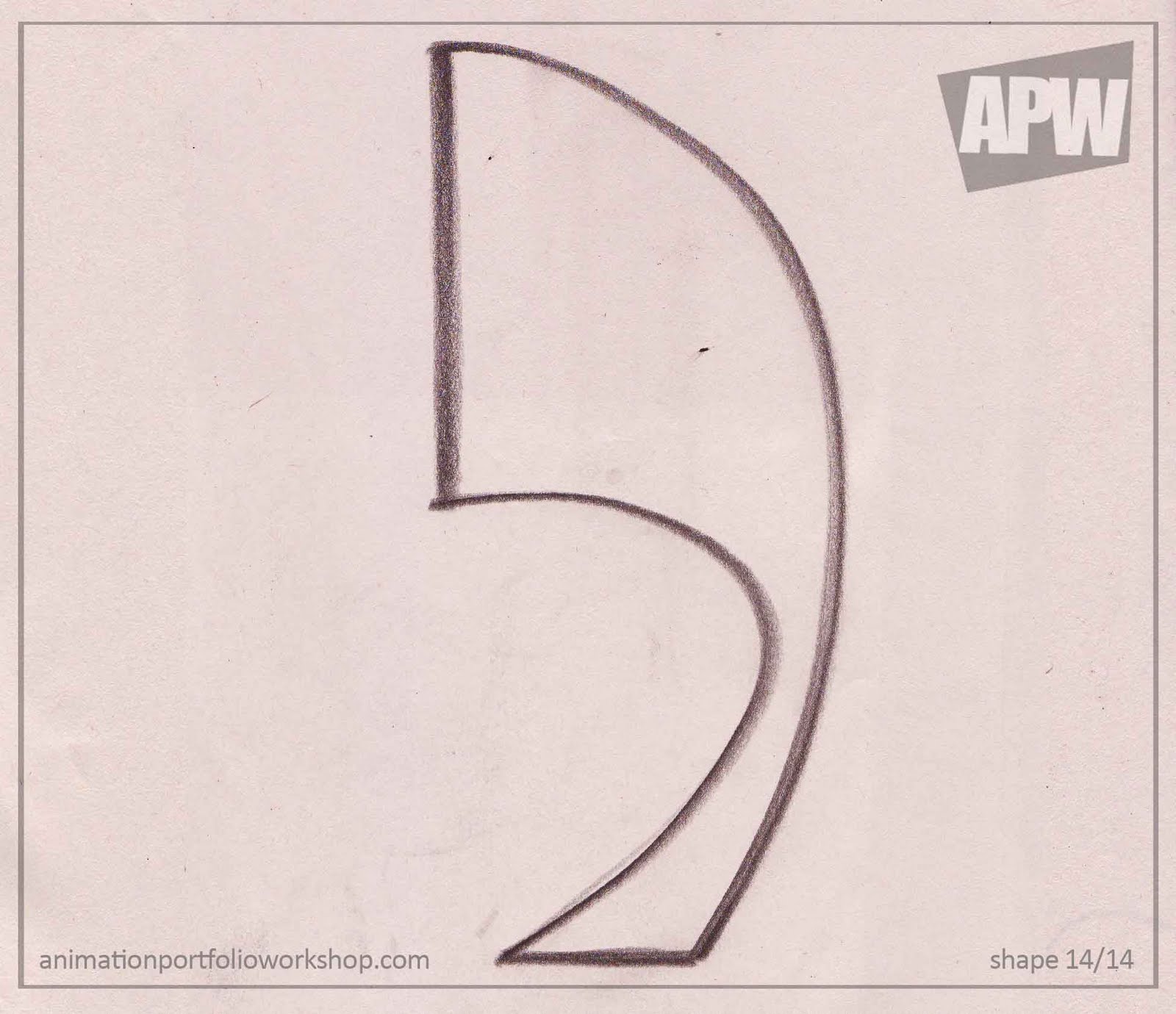 ANIMATION PORTFOLIO WORKSHOP CHARACTER DESIGN: Day 14's shape!