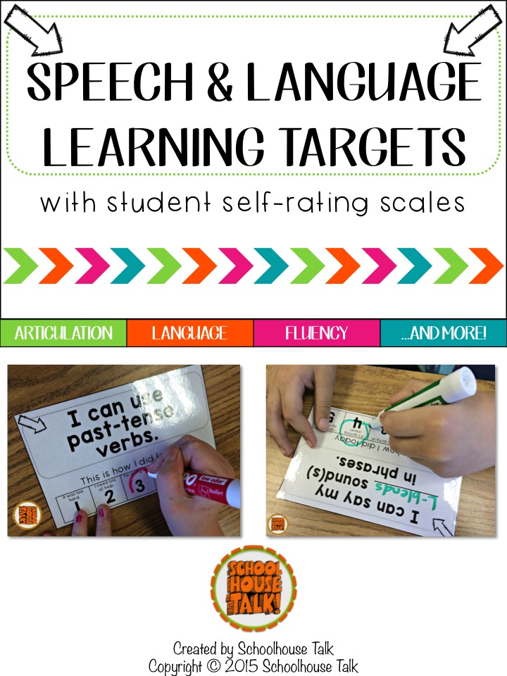 Schoolhouse Talk!: Speech/Language Learning Targets