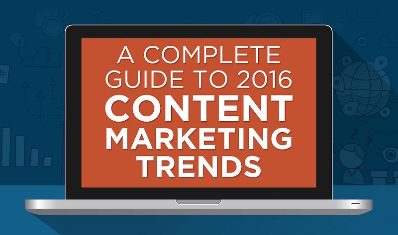 A Complete Guide To 2016 Content Marketing Trends - #infographic