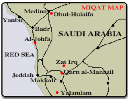 Miqat pada Haji dan Umrah - PANDUAN PINTAR MANASIK HAJI DAN UMRAH