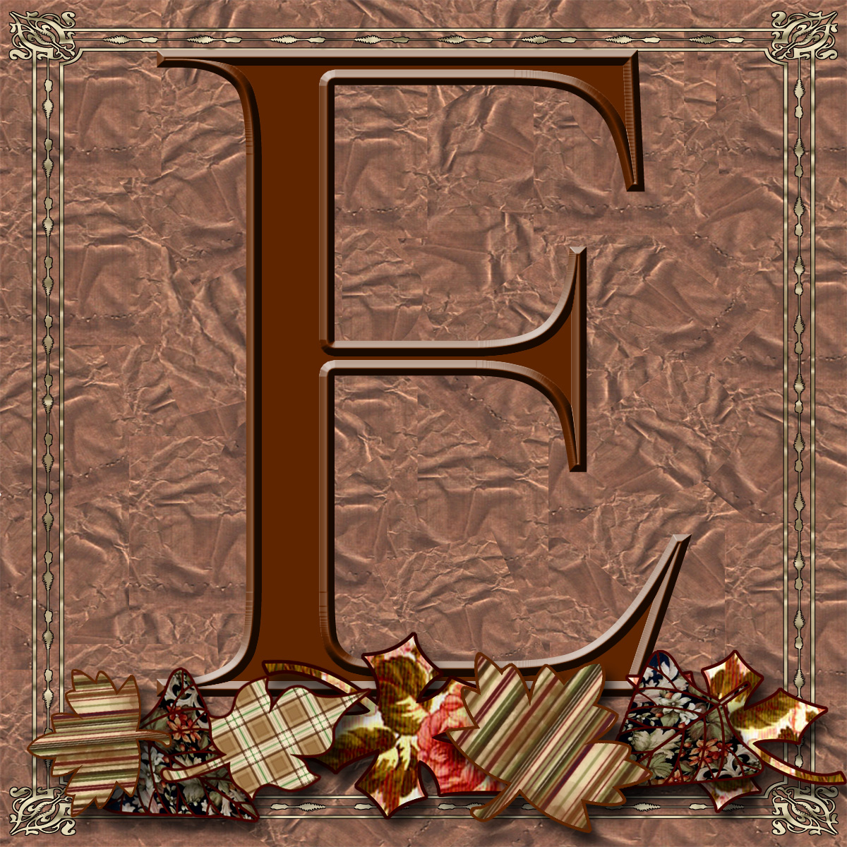 GRANNY ENCHANTED'S BLOG: "Autumn Quilt" JPG Free Scrapbook Alphabet