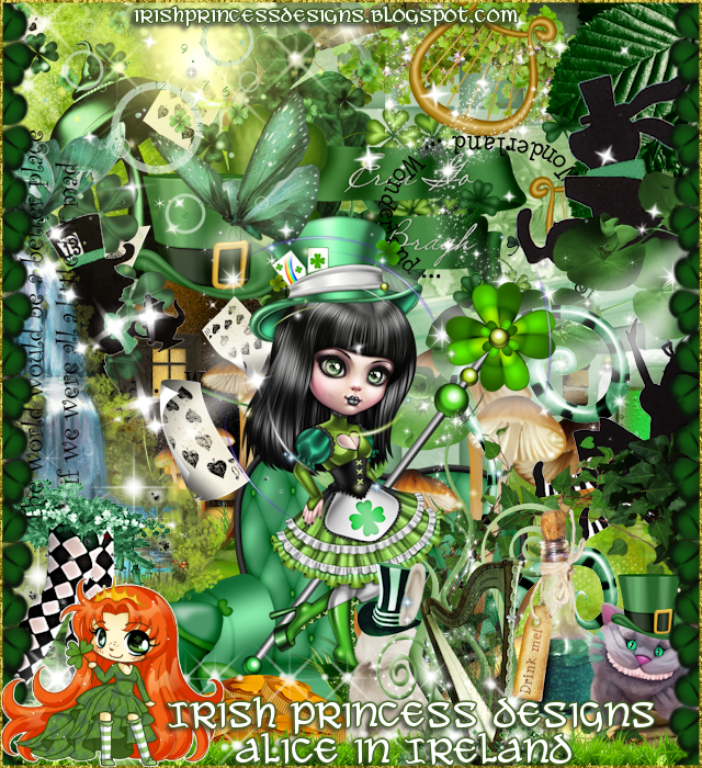 Irish Princess Designs: New PTU Kit - Alice in Ireland