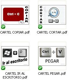 ENSEÑA Y APRENDE CON LAS TICD: CARTELES: "ATAJOS DEL TECLADO I"
