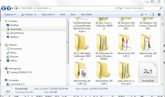 Installing New Fonts On Your Computer ~ Thursday's Tech Tips for ...