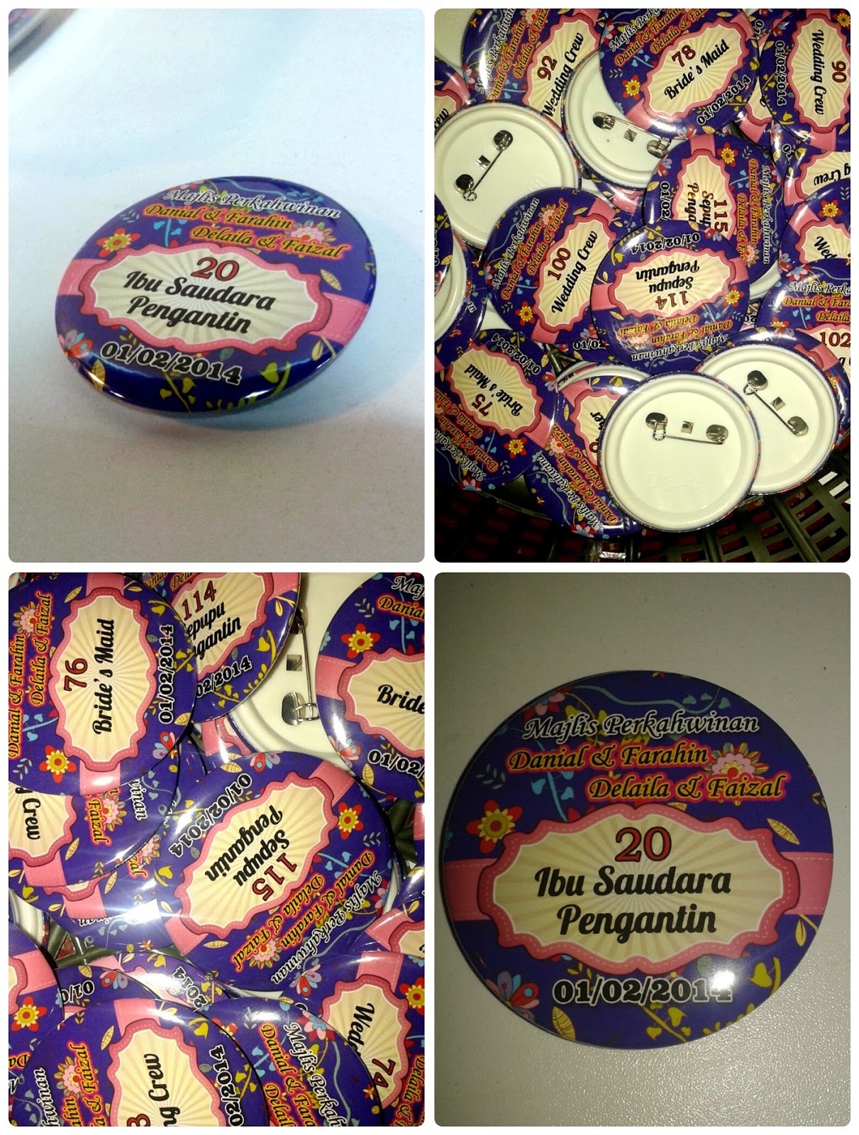 Button Badge Purple RM1 ~ Button Badge Mania