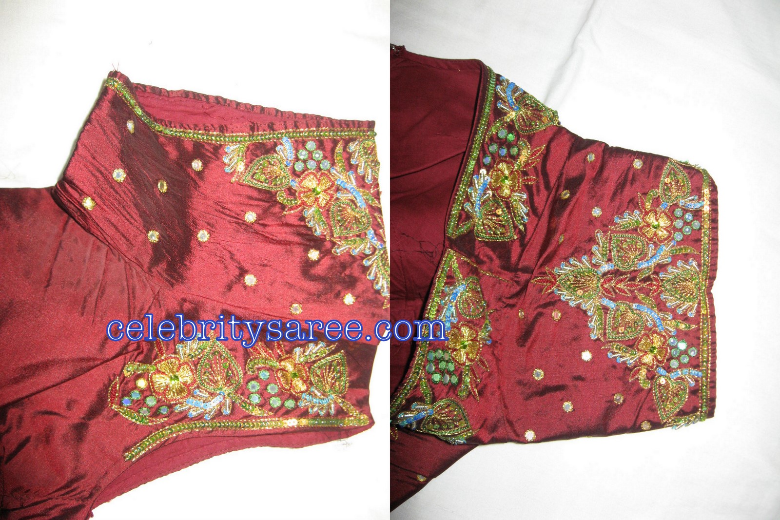 Silk Embroidery Designer Hand Work Blouses Gallery 1 - Saree Blouse ...