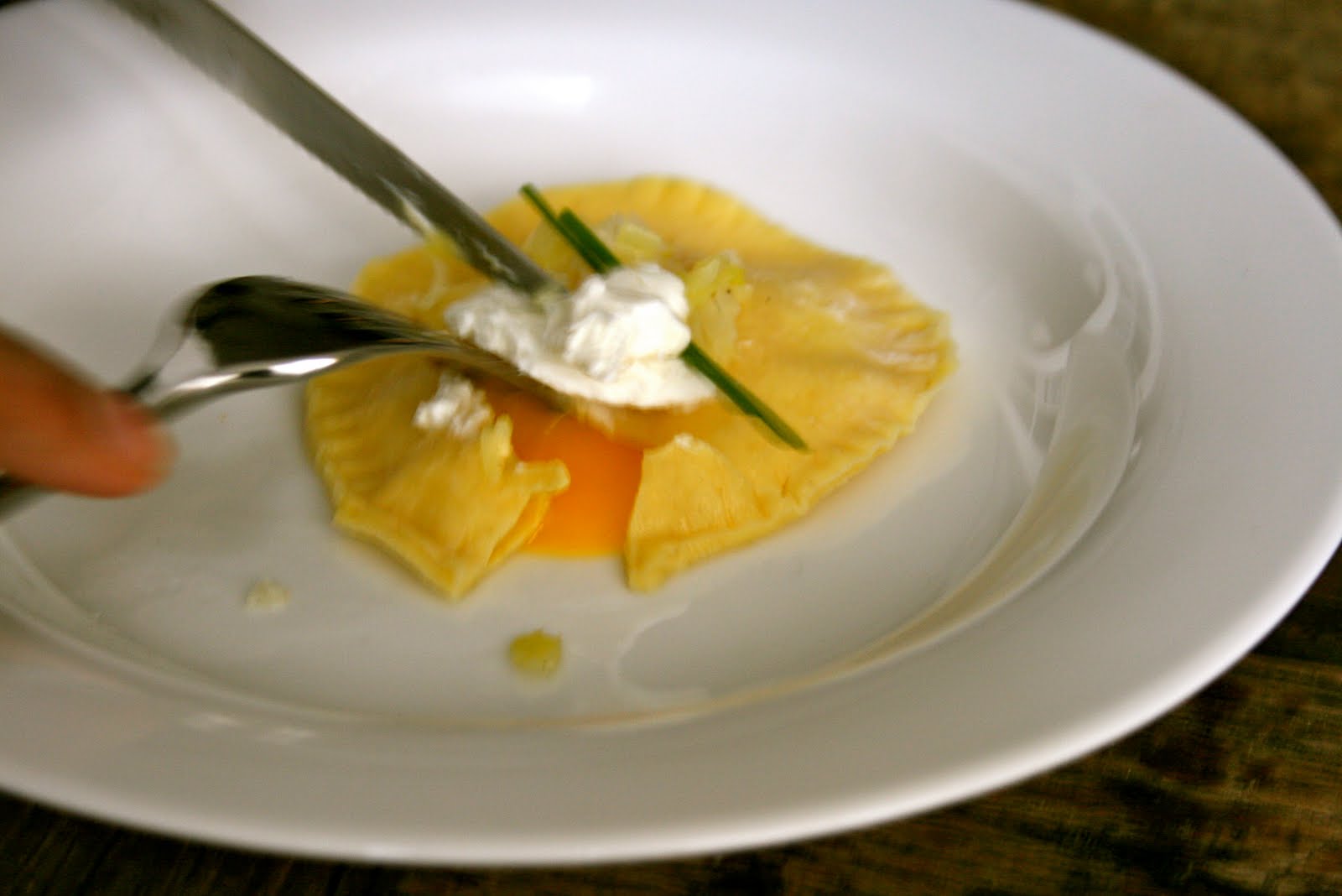 Cooked By Sara Mae: Egg Yolk Ravioli