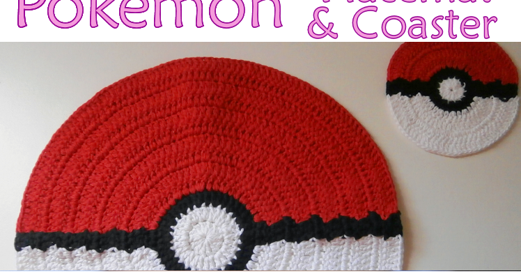 FREE PATTERN: Pokemon placemat and coaster _ M56