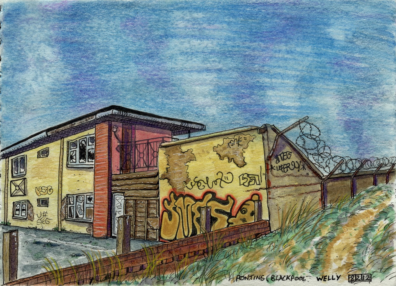 Welly's Urban Art: Pontins, Blackpool