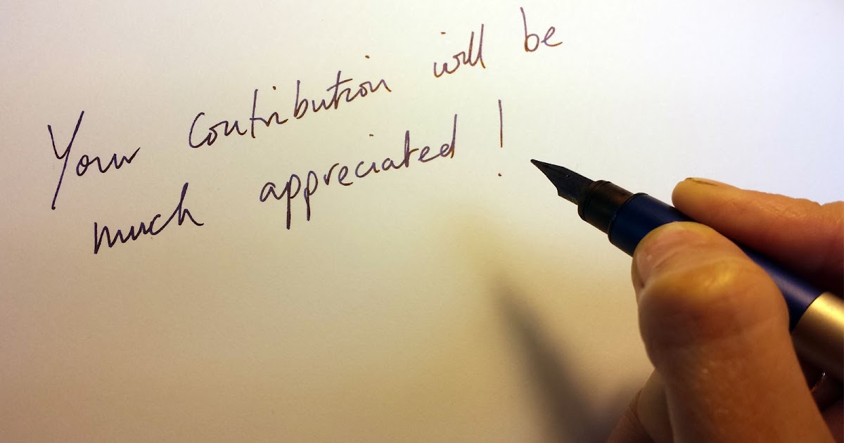 Your contribution will be much appreciated...