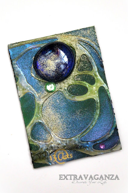 13 arts: Artist Trading Cards "13 textures"