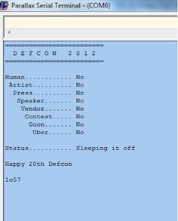 The Dust Bath: The DEFCON 20 Badge