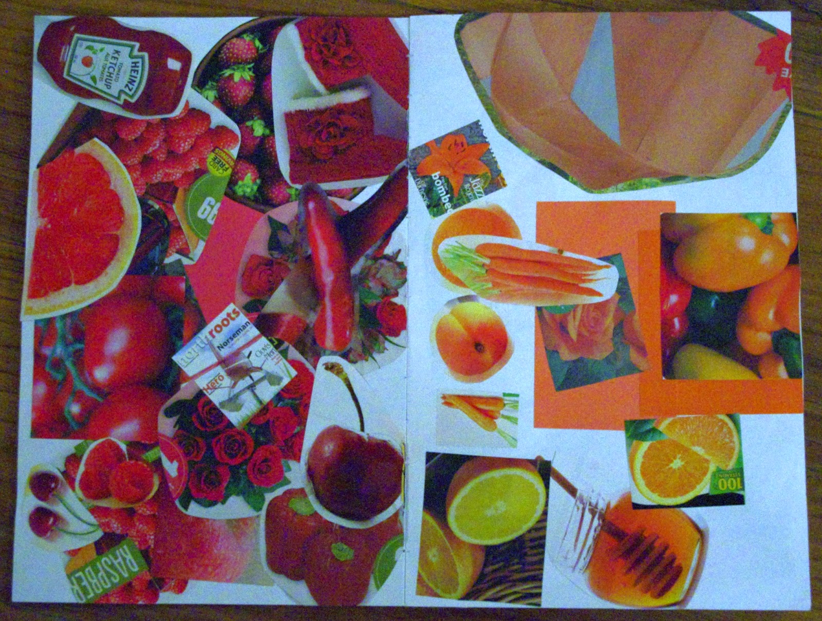 From Scratch Mom: Colour Collage Booklet