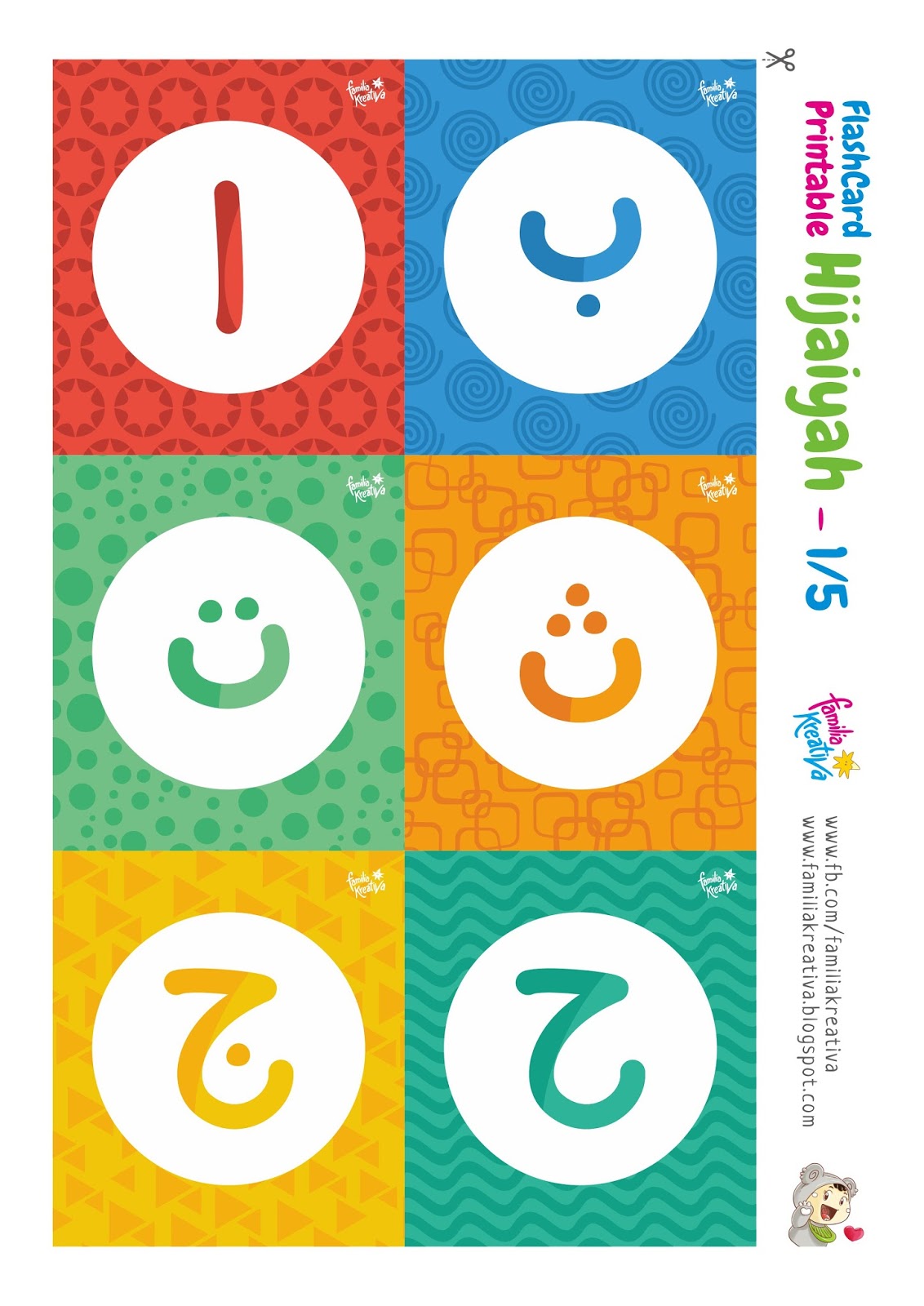 Download Gratis - BARU! Flashcard Printable Hijaiyah 2017