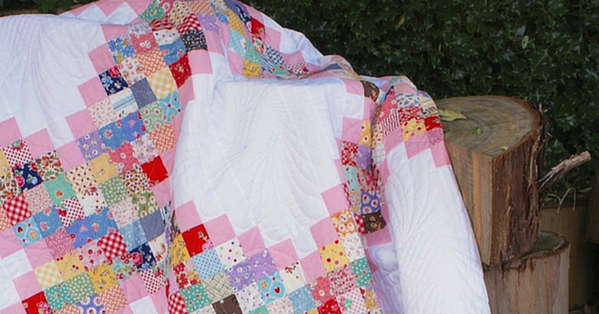 The FINISHED Scrappy Irish Chain Quilt + FREE Downloadable Pattern!