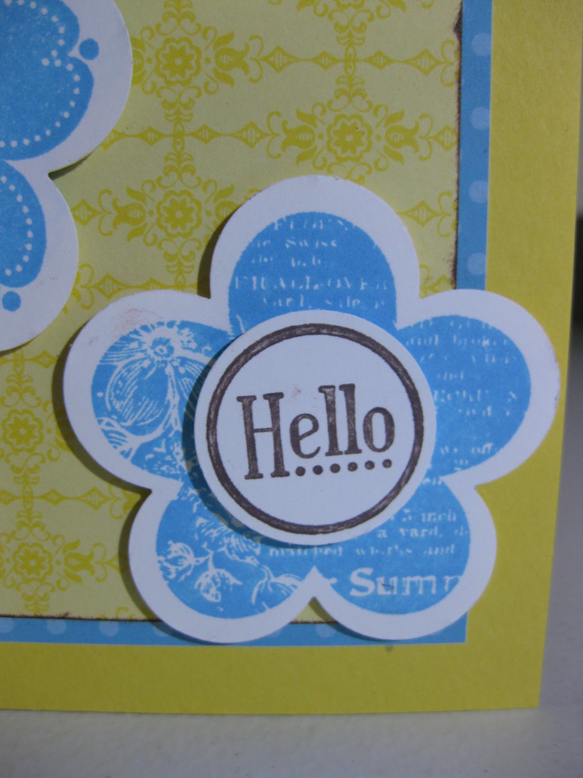 Stamped by C: Cheery Hello Card