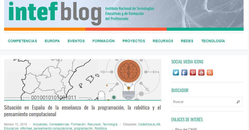 El INTEF presenta ponencia “Programación, robótica y pensamiento ...