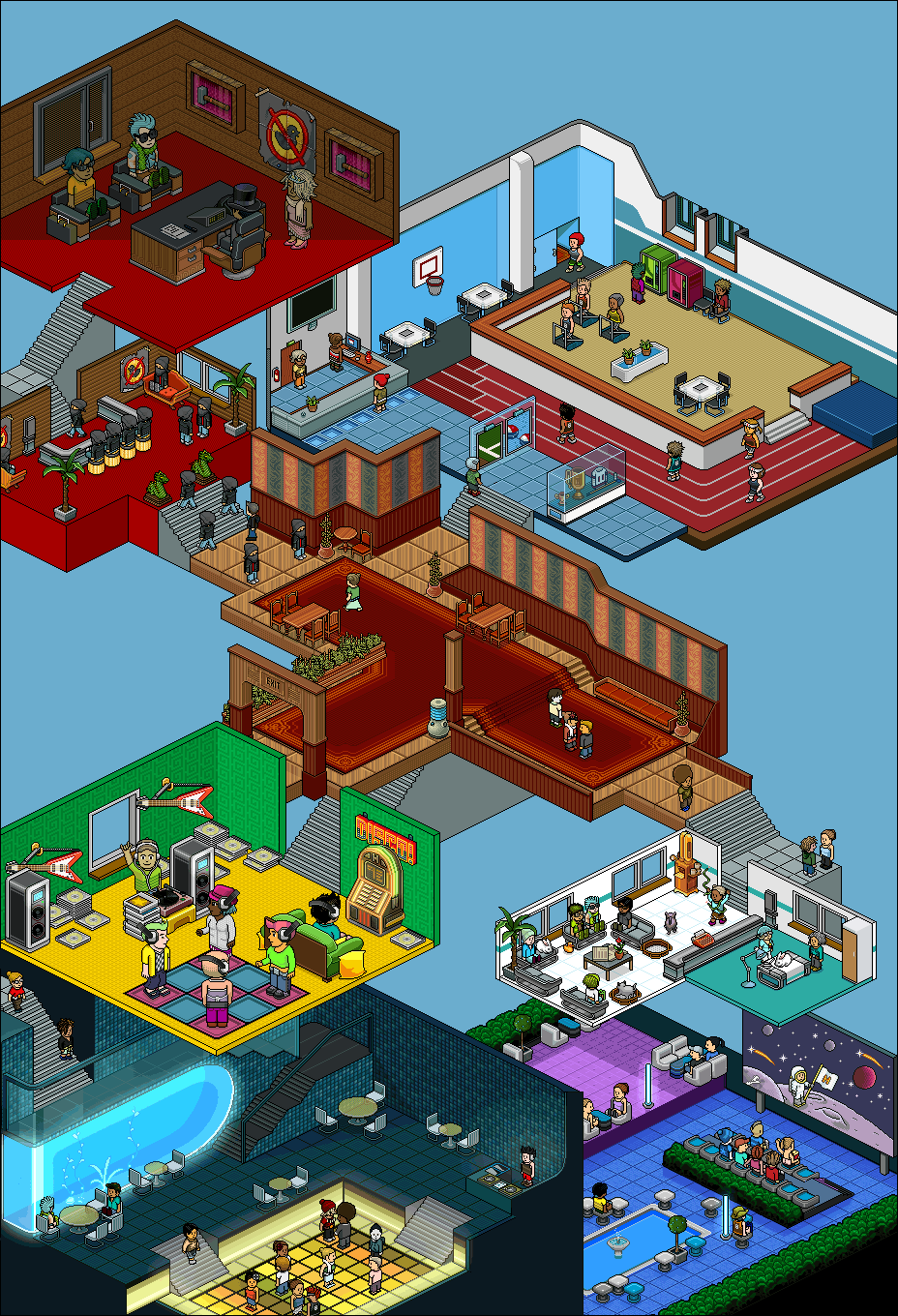 DIY - Backgrounds | Banco de imagens do Habbo Hotel - Acervo