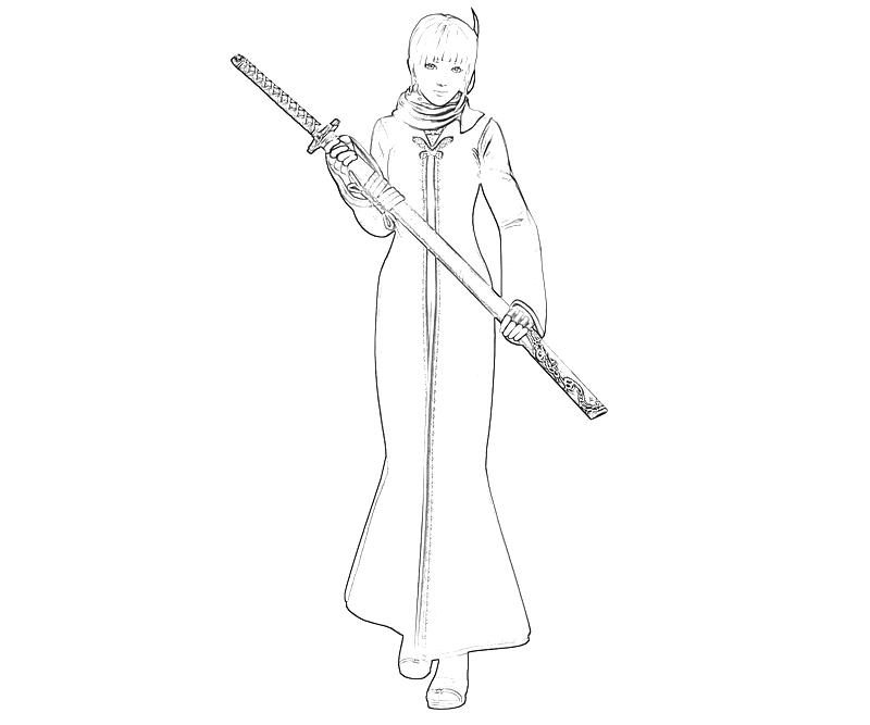 Warrior Ninja Gaiden Coloring Pages Coloring Pages