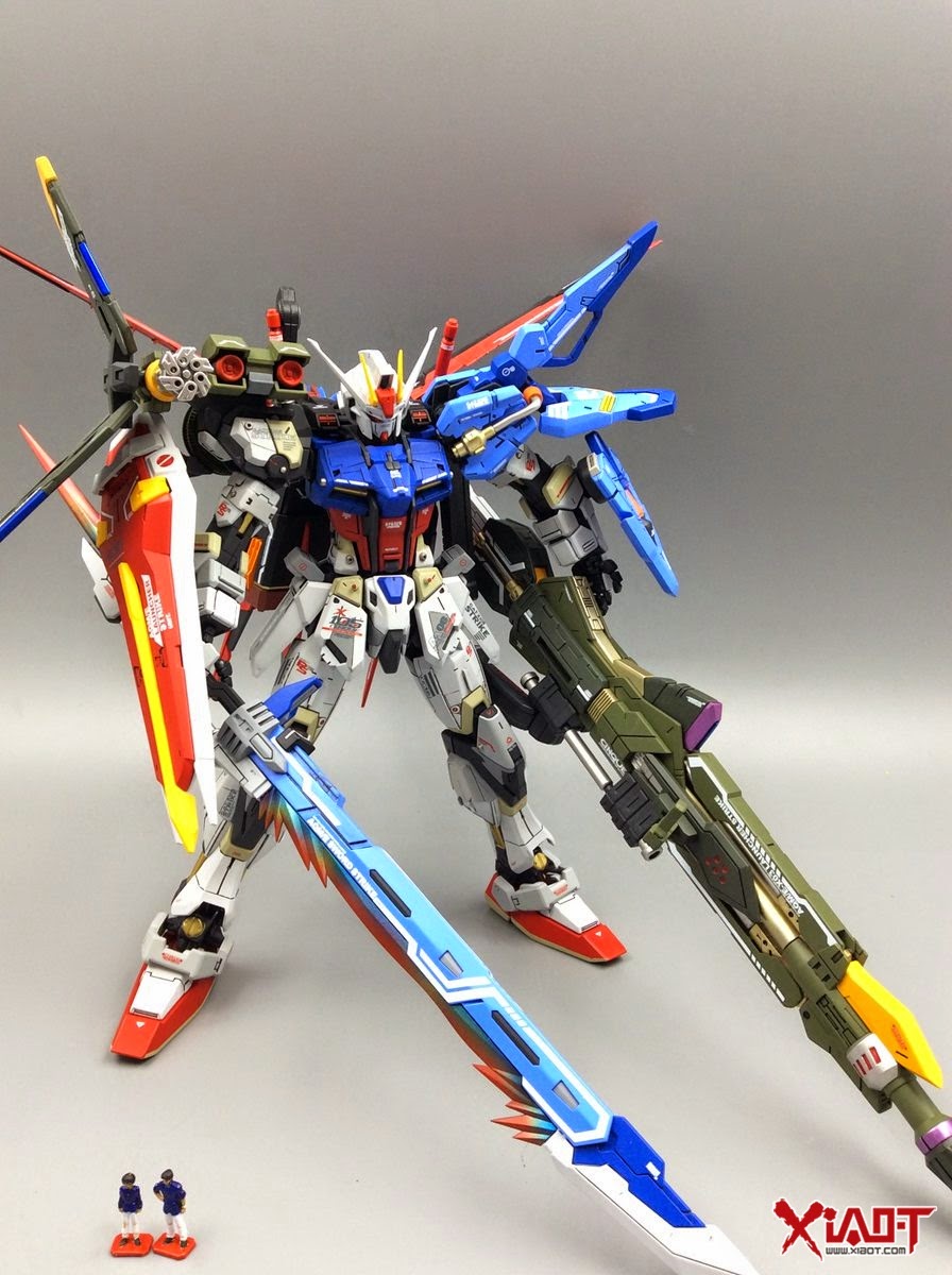 Custom Build: Bandai + DM 1/100 Perfect Strike Gundam "Detailed"
