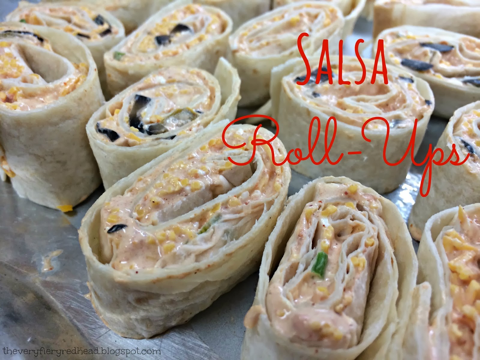 The Fiery Redhead: Salsa Roll-Ups