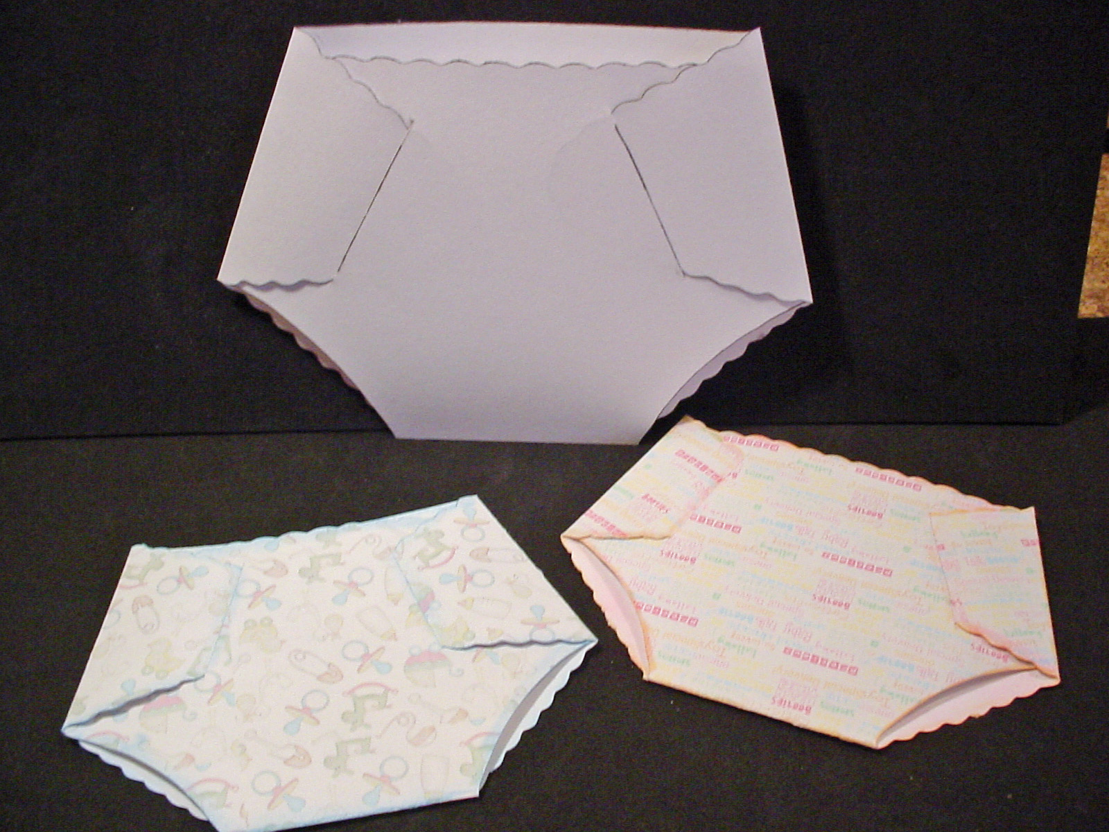 MeFlick's Various Forms of Cut Files: Diaper Card