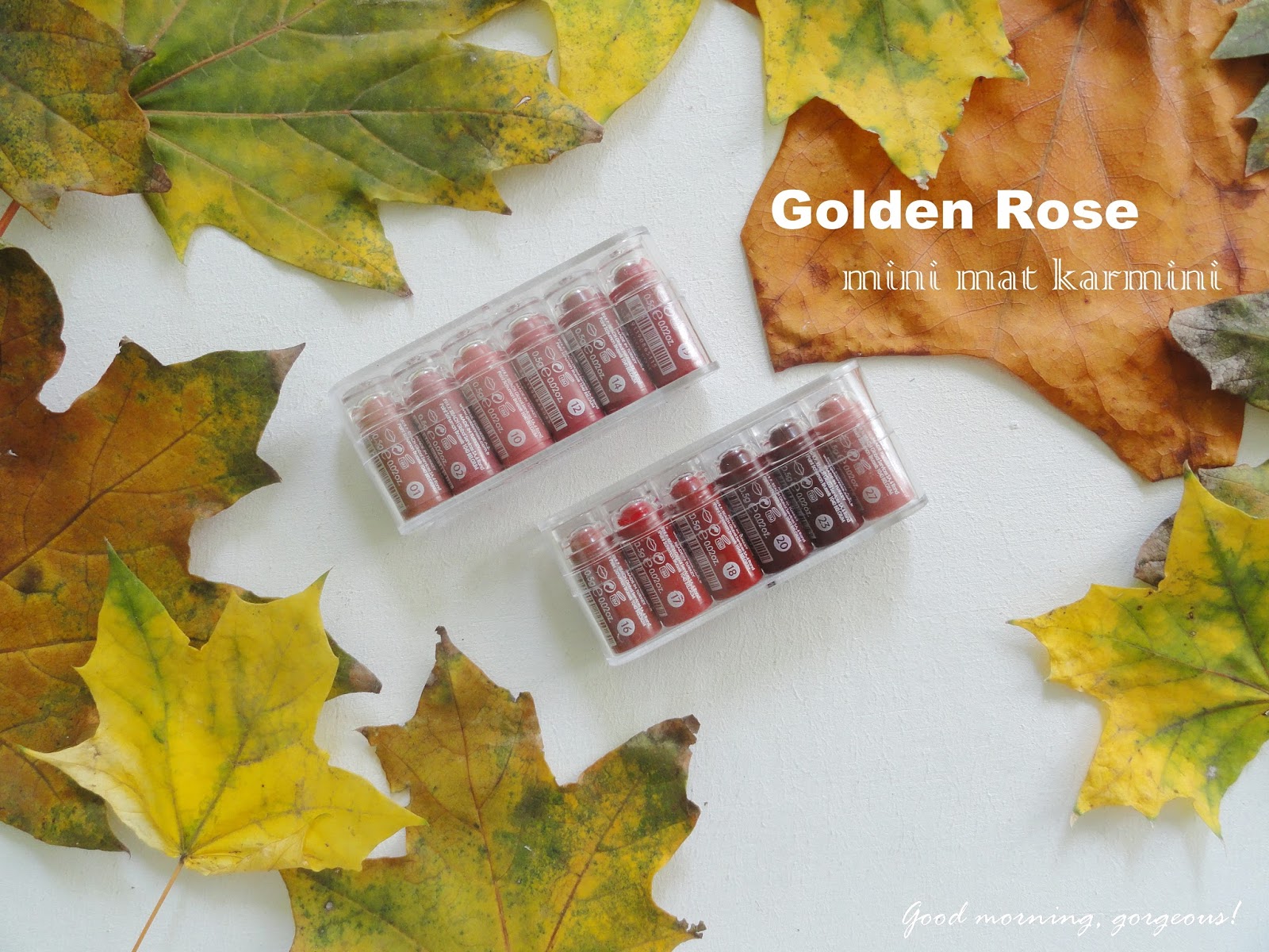 Golden Rose mini mat karmini - Mix 1 i 2 - Good morning, gorgeous!
