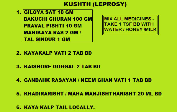 VAIDRAJ: LEPROSY (KUSHTH)
