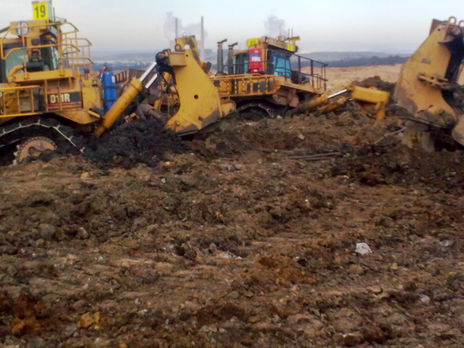 Mining Mayhem: Three Bogged Dozers