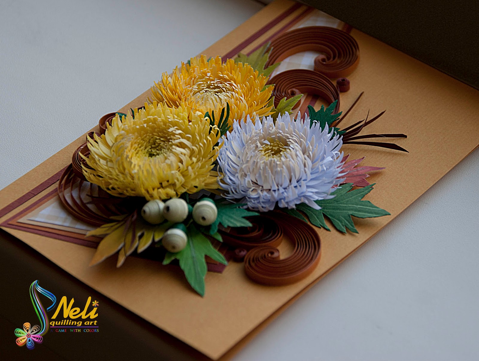 Neli Quilling Art: Chrysanthemums