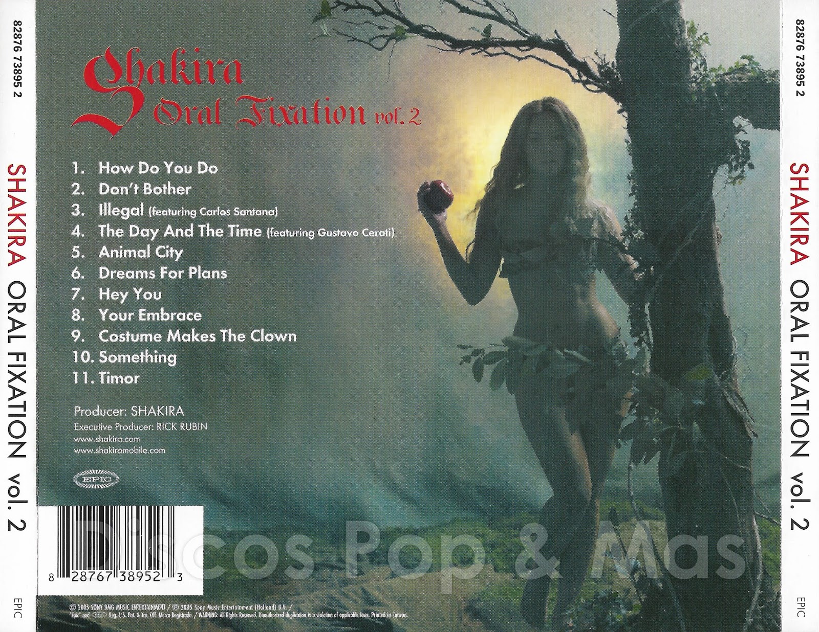 Discos Pop & Mas: Shakira - Oral Fixation Vol. 2 (Taiwan Edition)