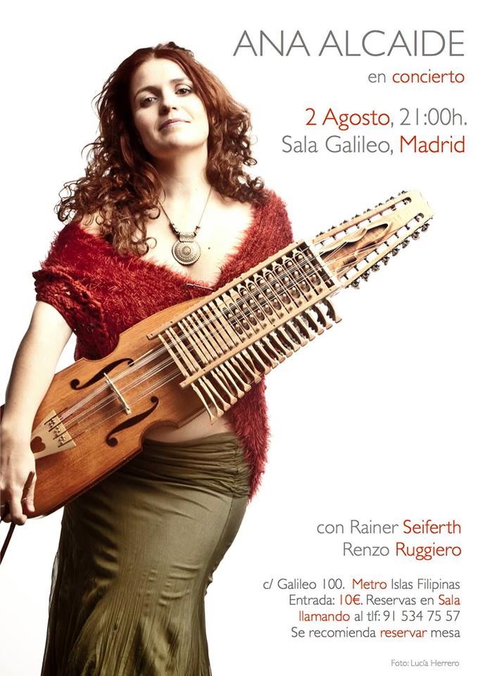 CULTURA Y FOLKLORE ESPAÑOL: ANA ALCAIDE EN SALA GALILEO DE MADRID