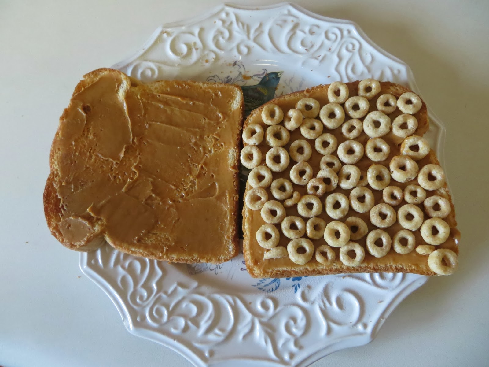 ...But One Can Dream: Peanut Butter & Honey Nut Cheerio Sandwich