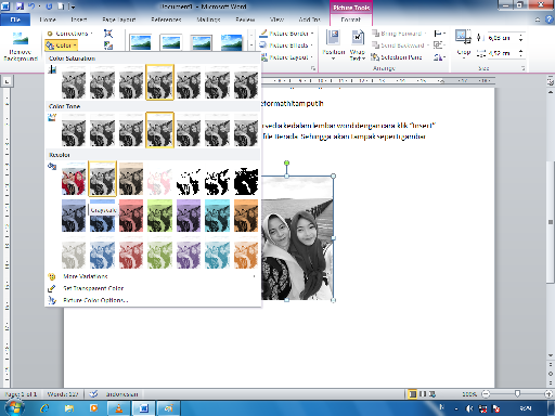 Cara Mencetak Foto Hitam Putih Dengan Ms.word ~ Raja Jempol Blog