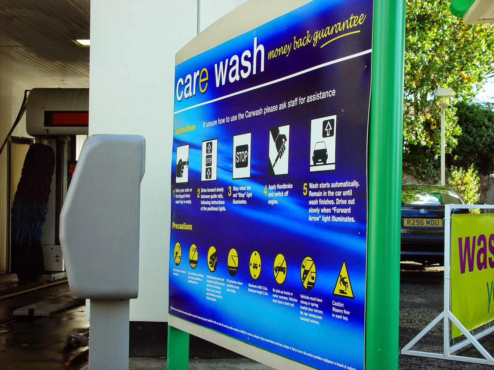 Autolavados de coches: INSTRUCCIONES DE AUTOLAVADO