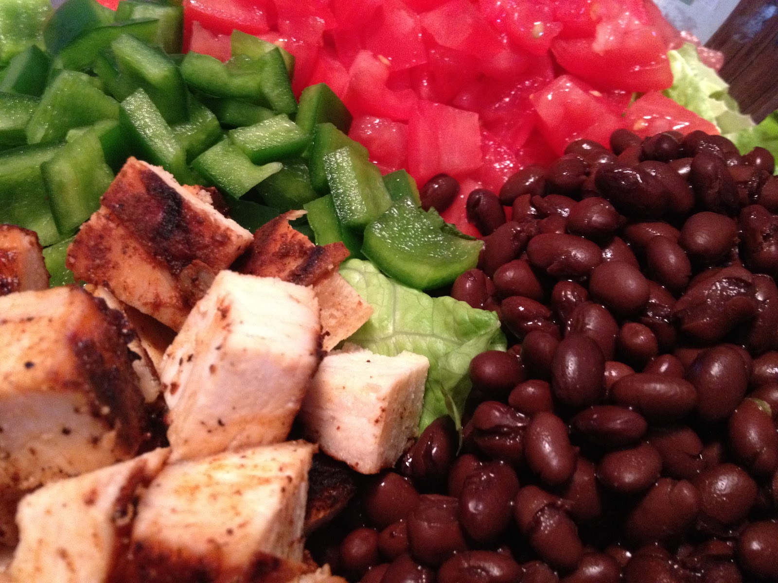 Oregon Transplant: A Week of Salads: Chicken and Black Bean Salad