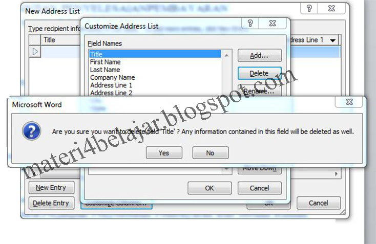Cara Membuat Mail Merge Pada Ms.Word 2010 - Pembahasan Soal