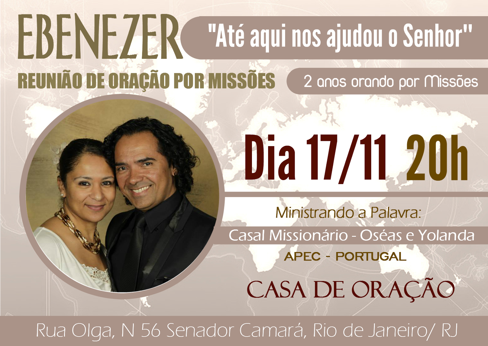 Ebenezer Até Aqui Nos Ajudou O Senhor Igreja Casa De OraÇÃo Cehab
