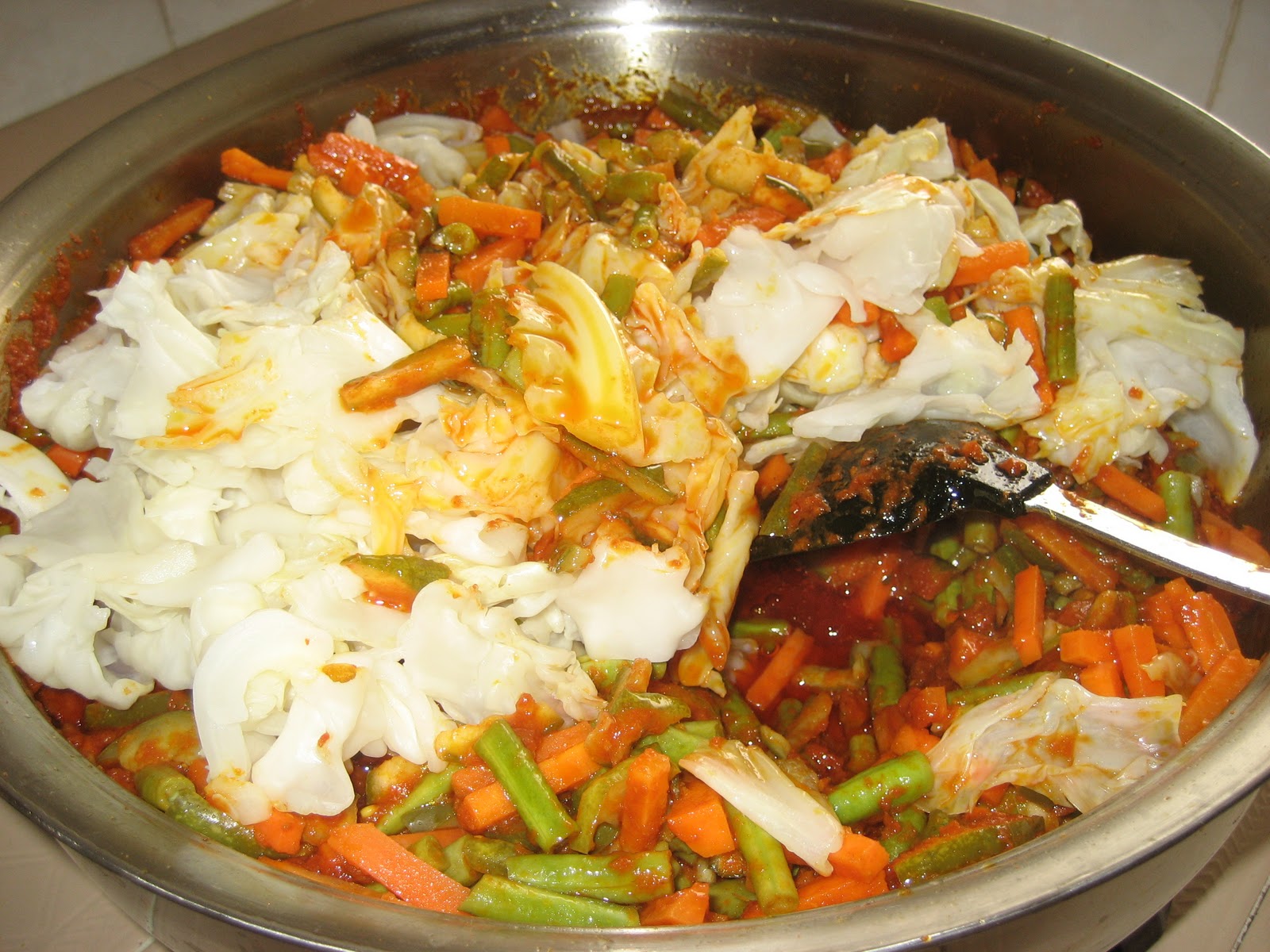 Cooking Pleasure: Vegetarian Pickled Vegetables [Acar Awak]