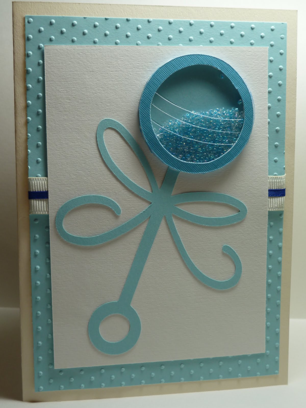 What Kate Creates: Baby Rattle Shaker Card
