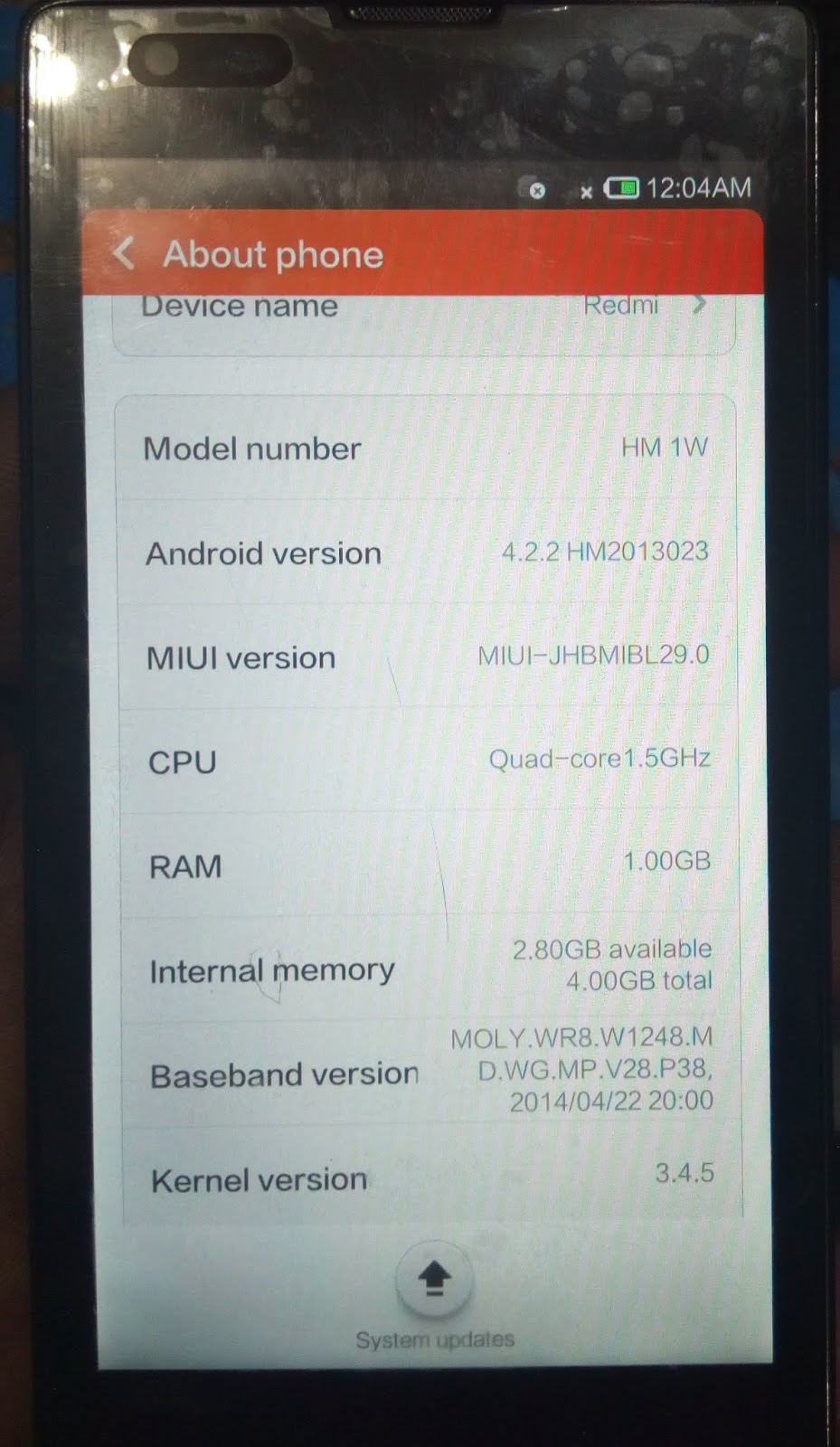 MI 2013023 HM 1W FIRMWARE MT6589 100% TESTED - BEST FLASH FILE & STOCK ROM