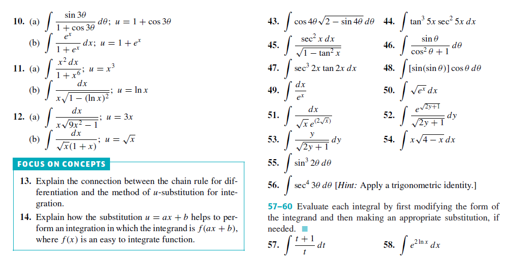 Integration Important Questions