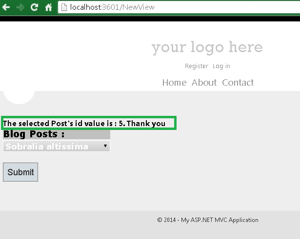 The Aspnet Mvc Club Step By Step How To Create A Dropdownlist Html Helper Loaded From Database