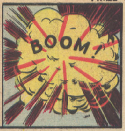 Explosion; comic book sound effect