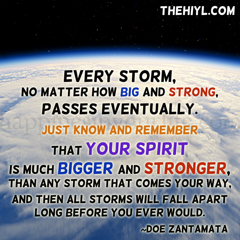 The truth about life's storms.
