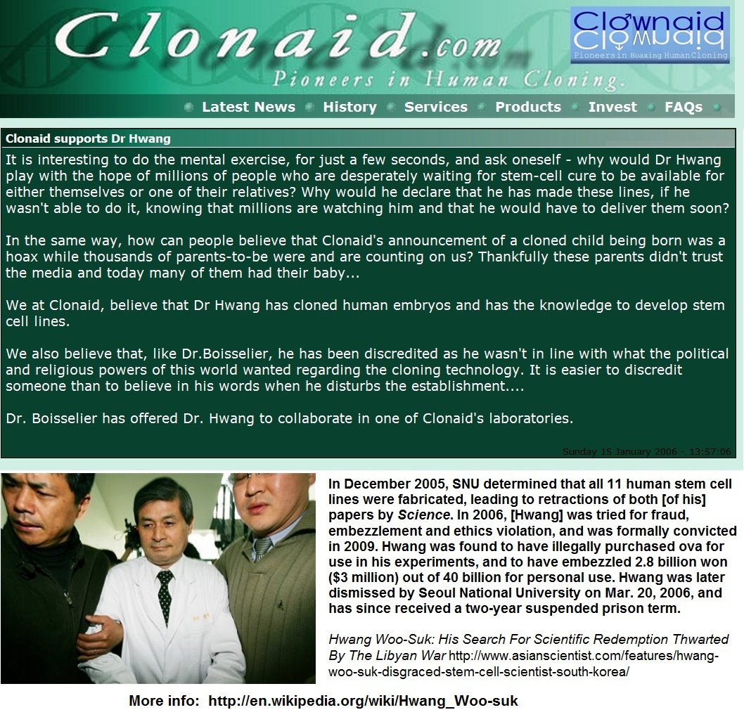 Raelian "TRUTH": RAEL and the CLONES