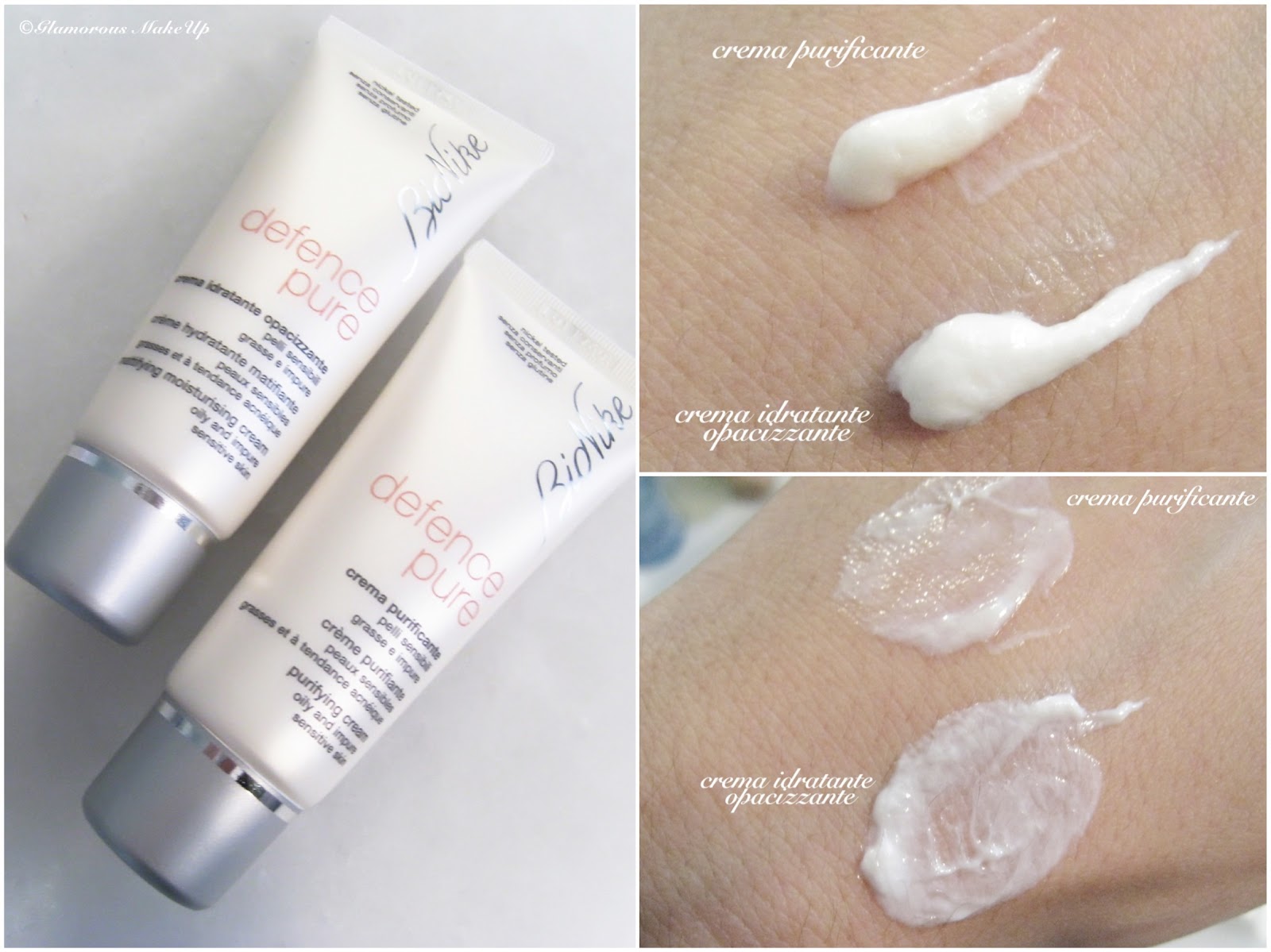 BioNike Defence Pure: crema idratante opacizzante e crema purificante ...