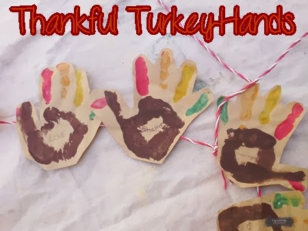 Consider Me Inspired : Thankful Turkey-Hand Garland