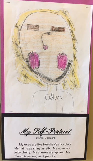 Third Grade's a Charm: My Self-Portrait: Similes and Metaphors
